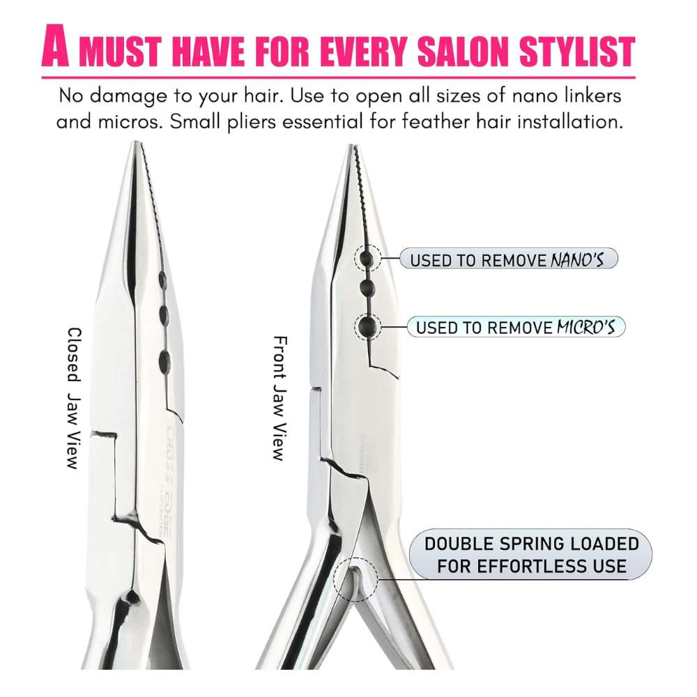 Three-hole plier silver steel black grip – Cross Edge Corporation