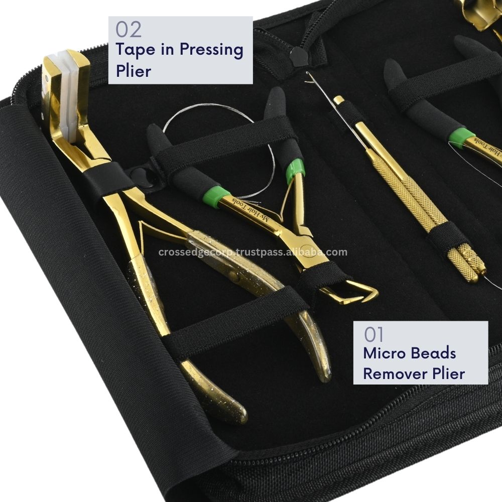 Hair extension tools gold | Tape in Extension Plier| Applicator Tools ...