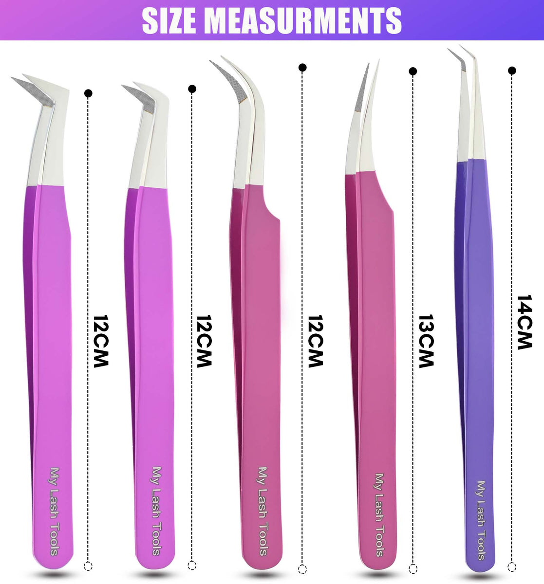 Lash Tweezers Boot Volume Eye Lash Extensions Fiber grip tweezers ...