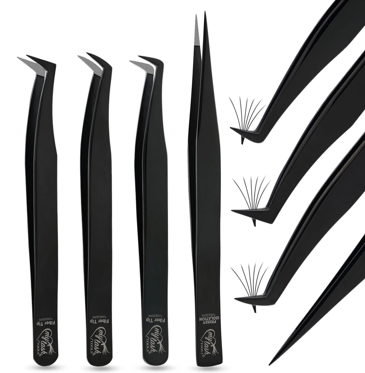 Volume Eyelash Extension Tweezers Boot Fiber Tip Lash Tweezers Isolati ...