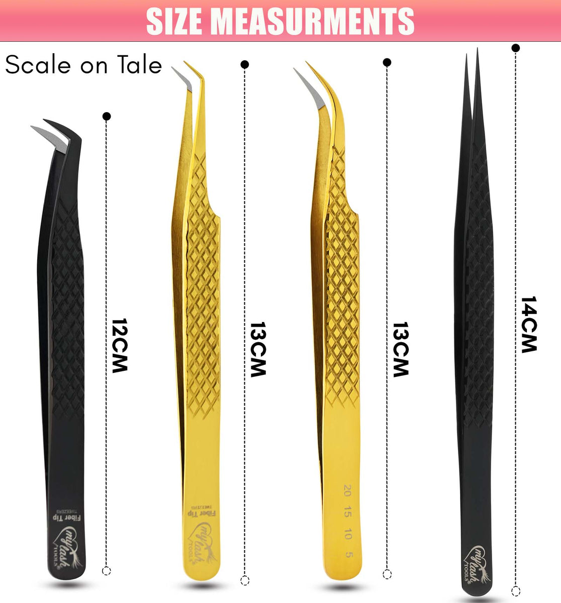 Fiber Tip Lash Tweezers Set Volume Boot Eyelash solation Tweezers ...