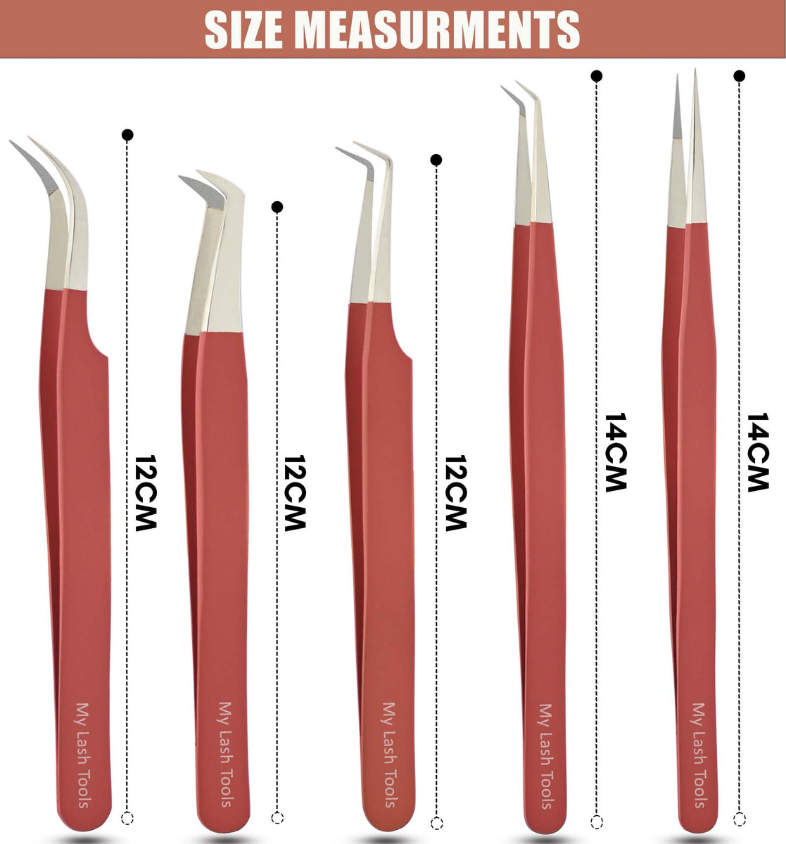 Fiber Tip Lash Tweezers for Lash Extensions Boot Volume Tweezers ...